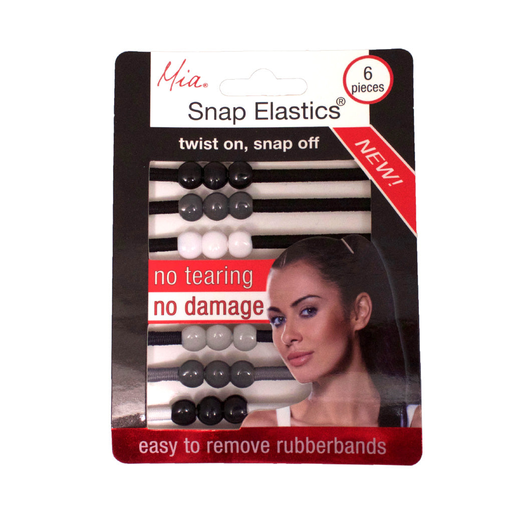 Snap Elastics® - Black, Gray, White